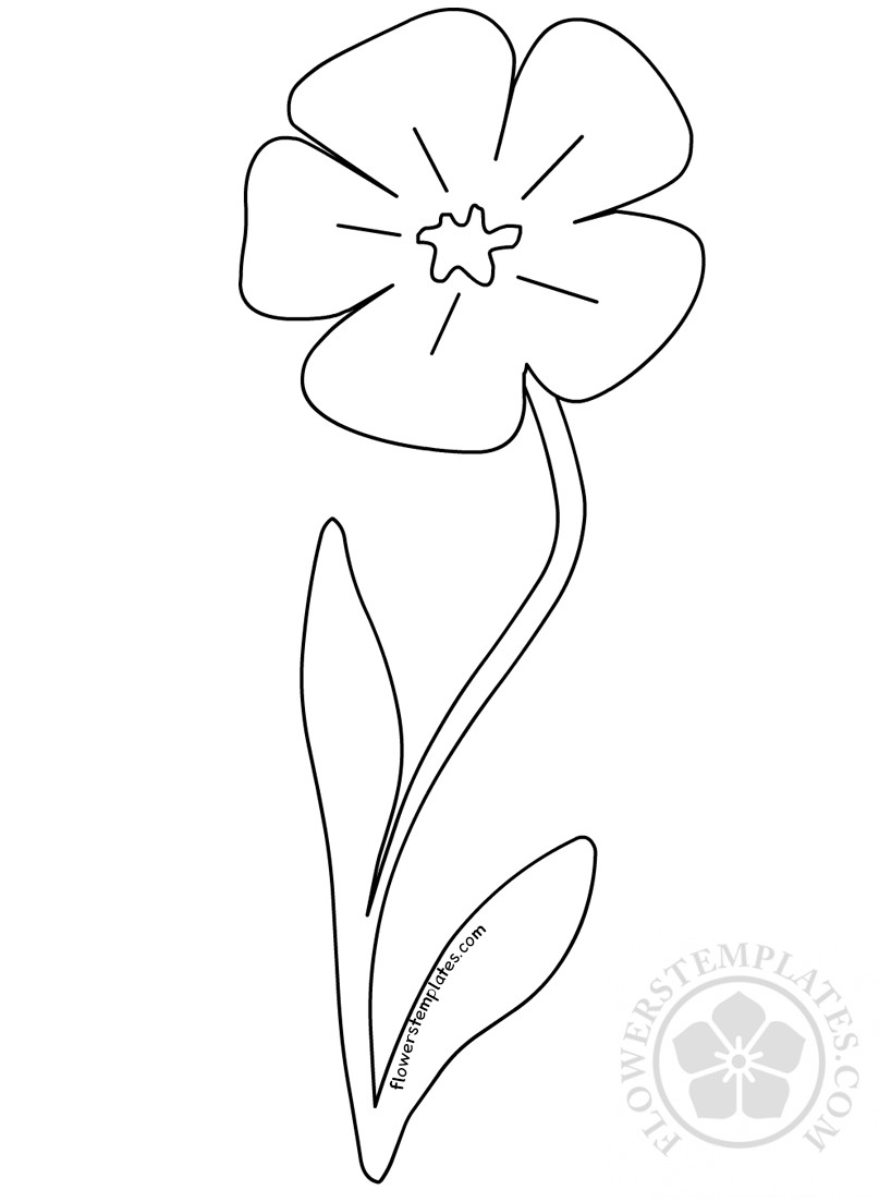 Flower stem template Flowers Templates