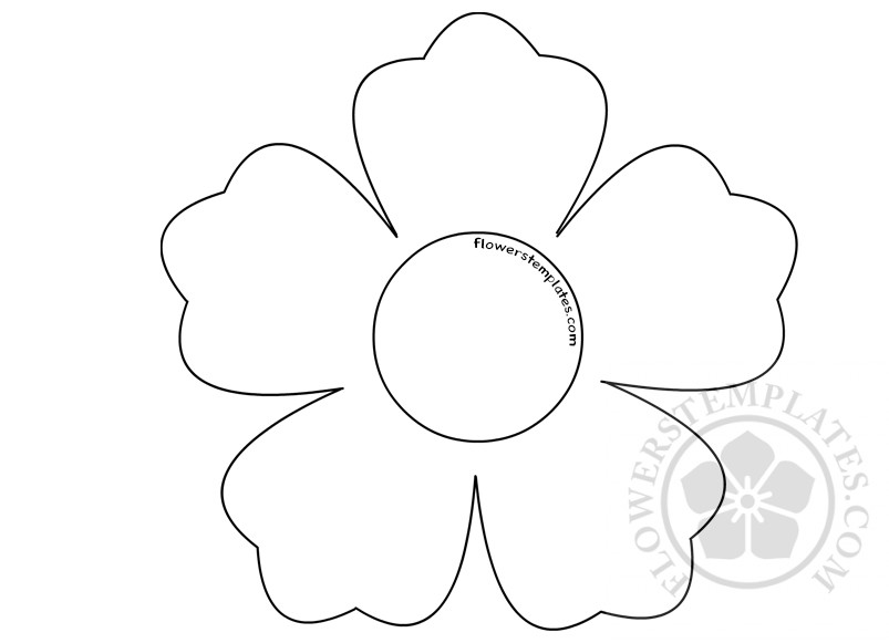 Flower shape cut out Flowers Templates Flower shape cut out Flowers Templates